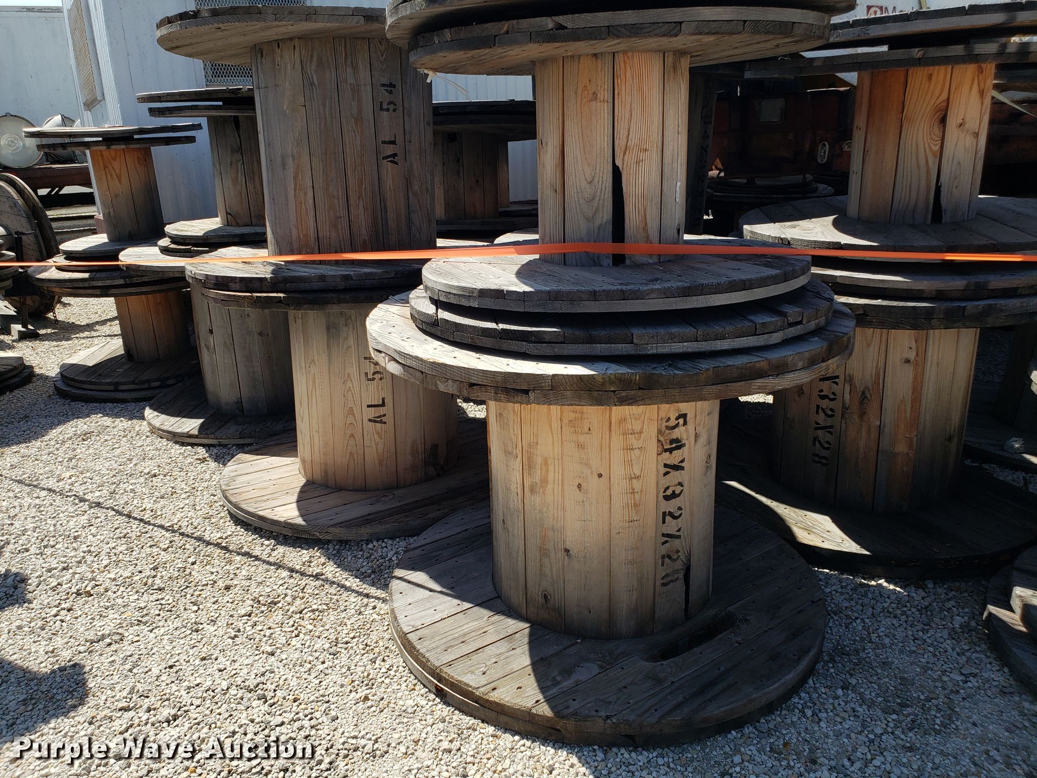 Approximately 100 wood spools in Kansas City, MO | Item EU9979 sold ...