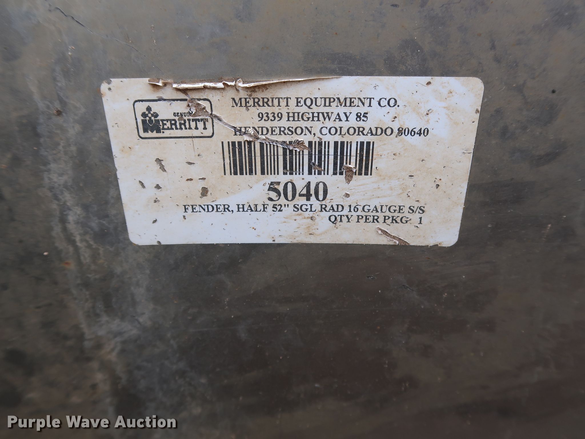 (12) Merritt stainless steel half fenders in Edmond, OK | Item FE9712 ...