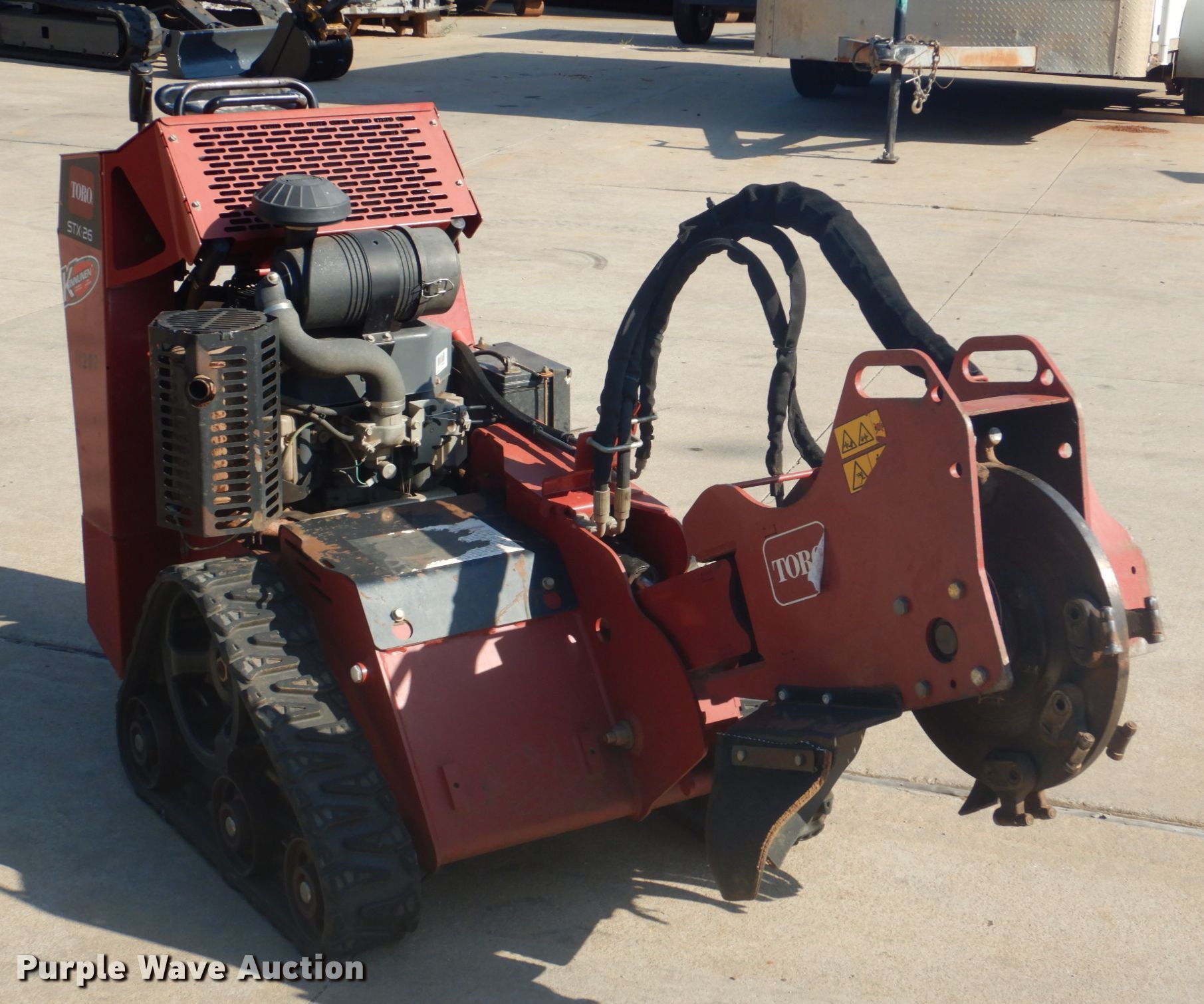 Toro STX-26 stump grinder in Stillwater, OK | Item FT9414 sold | Purple ...
