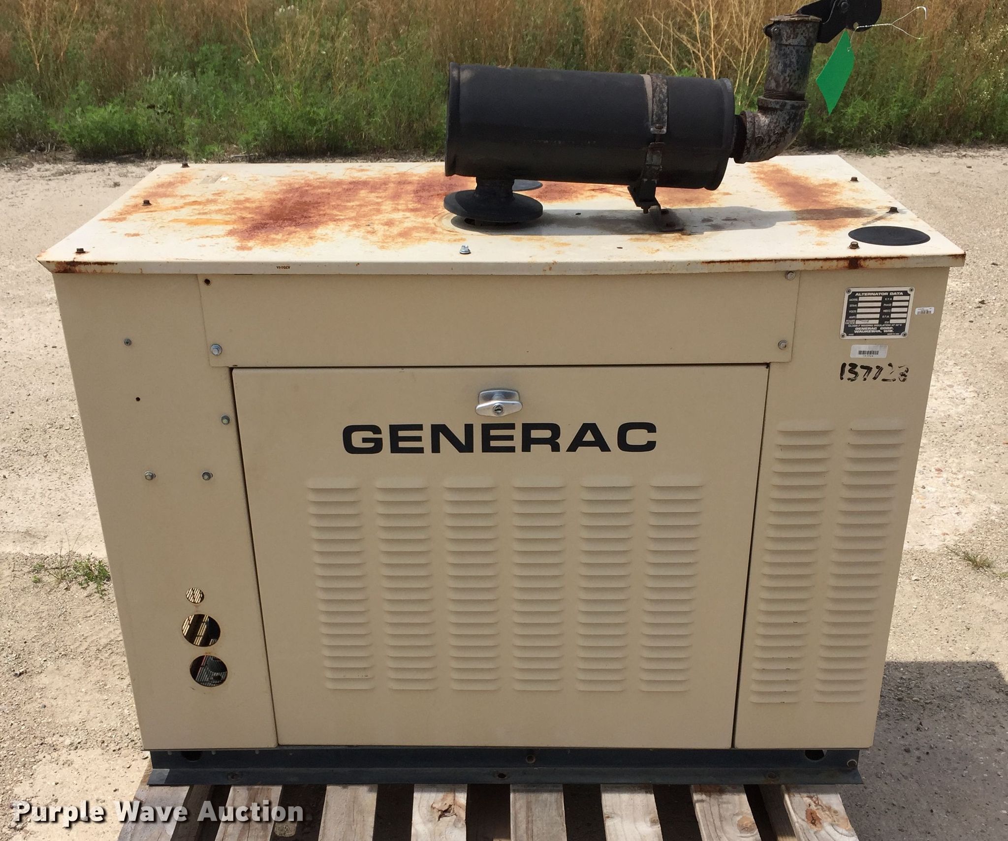 1998 Generac generator in Springfield, IL | Item G1873 sold | Purple Wave