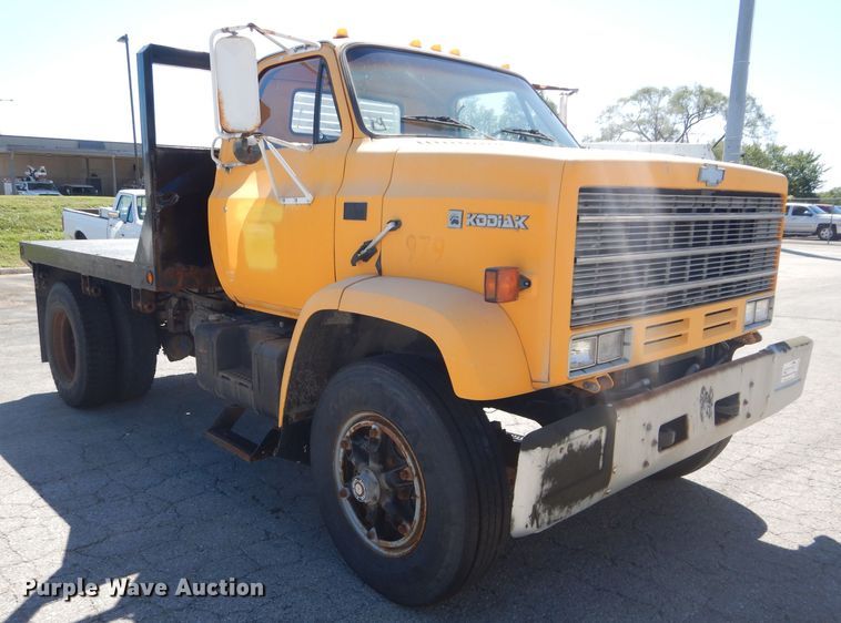 1989 Chevrolet Kodiak C70 flatbed truck in Kansas City, KS | Item ...