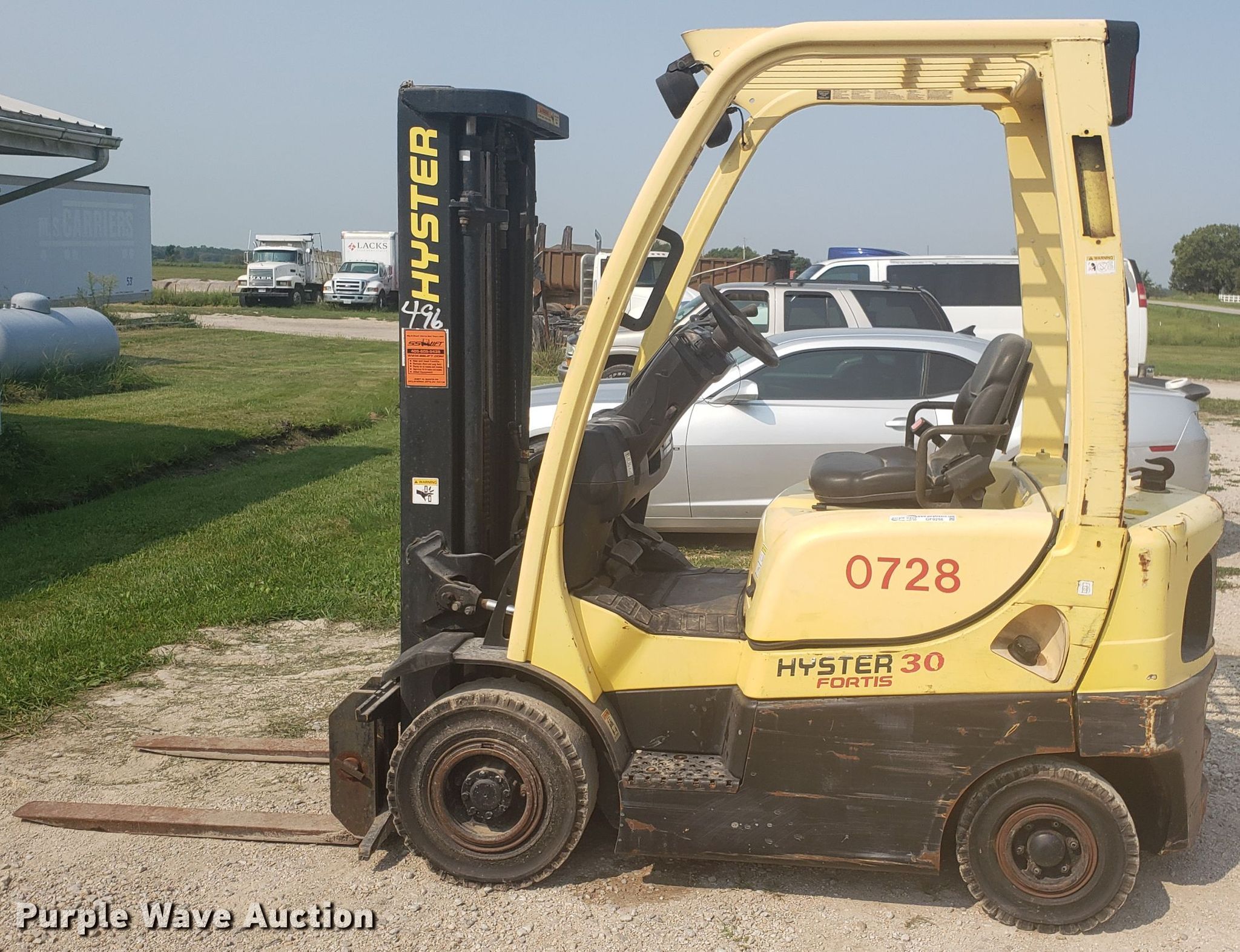 Hyster H30FT forklift in Holden, MO | Item GF9256 sold | Purple Wave