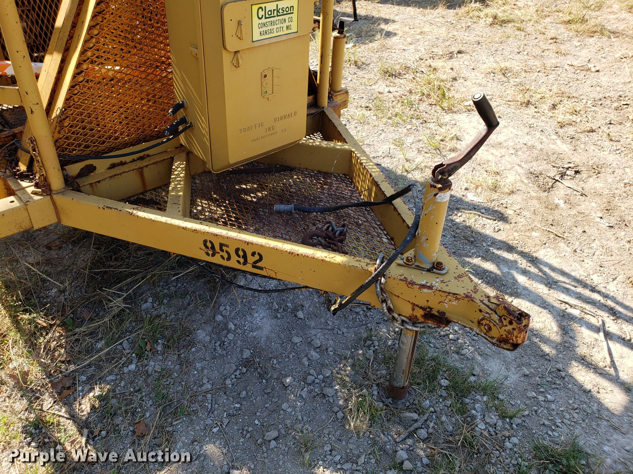 Shop built traffic control trailer in Kansas City, MO | Item DG7531 ...