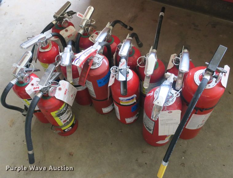 (14) fire extinguishers in Forsyth, MO | Item EA9377 sold | Purple Wave