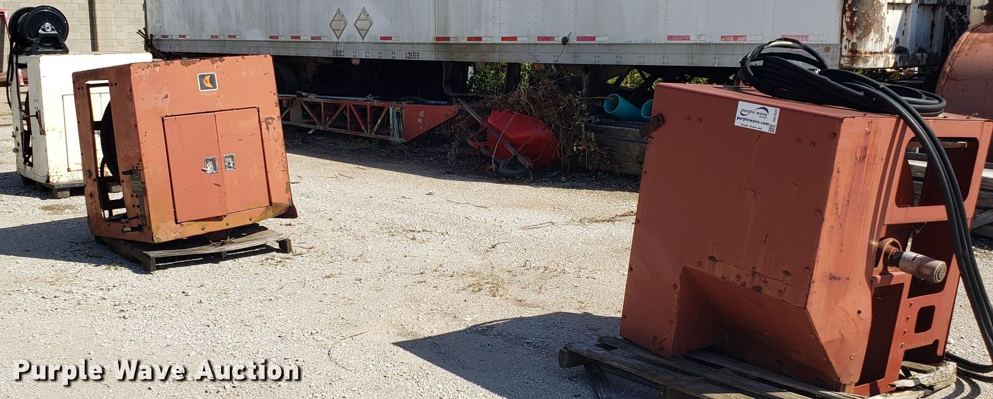 (3) Ditch Witch hose reels in Odessa, MO | Item DG7622 sold | Purple Wave