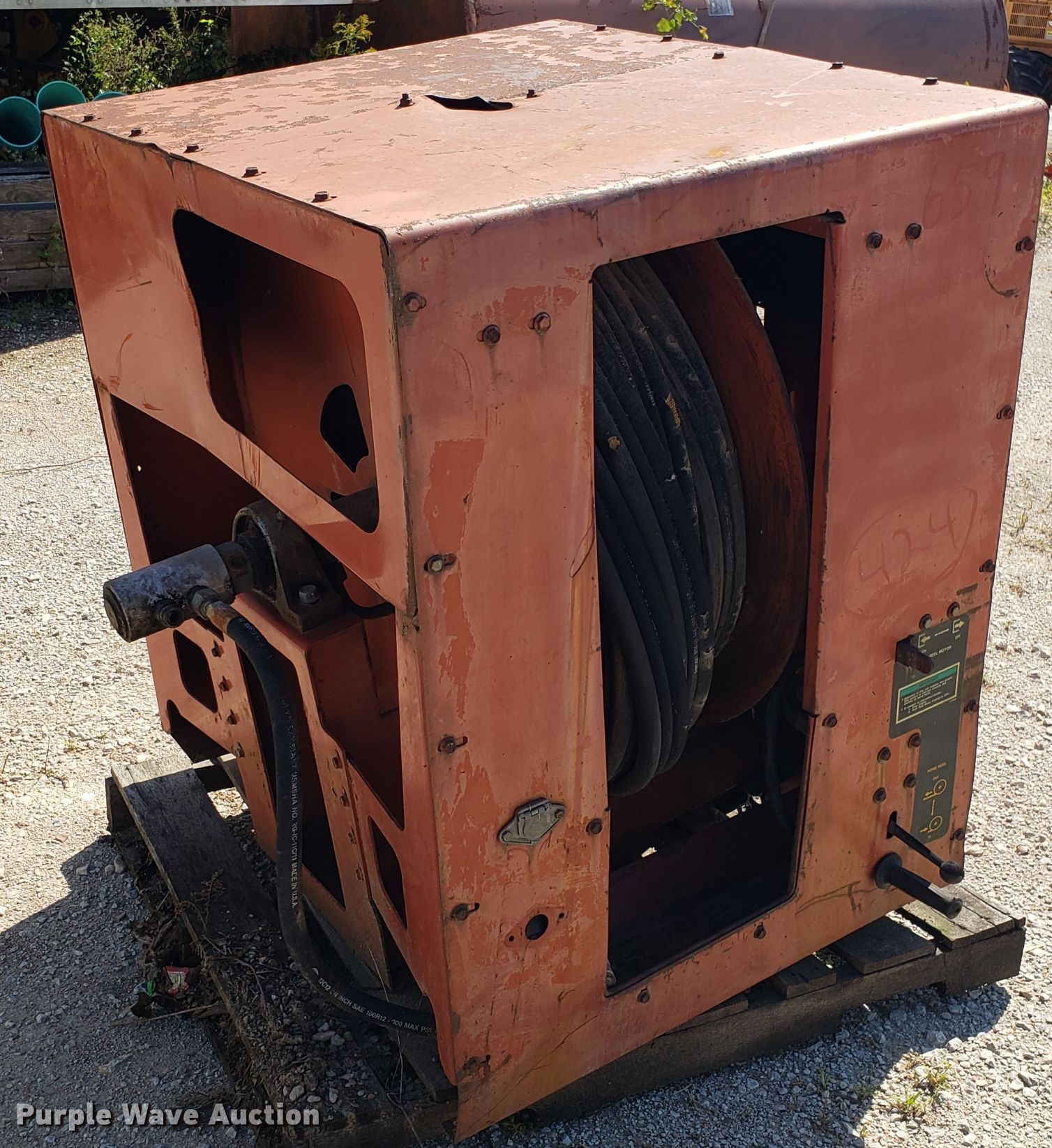 (3) Ditch Witch hose reels in Odessa, MO | Item DG7622 sold | Purple Wave