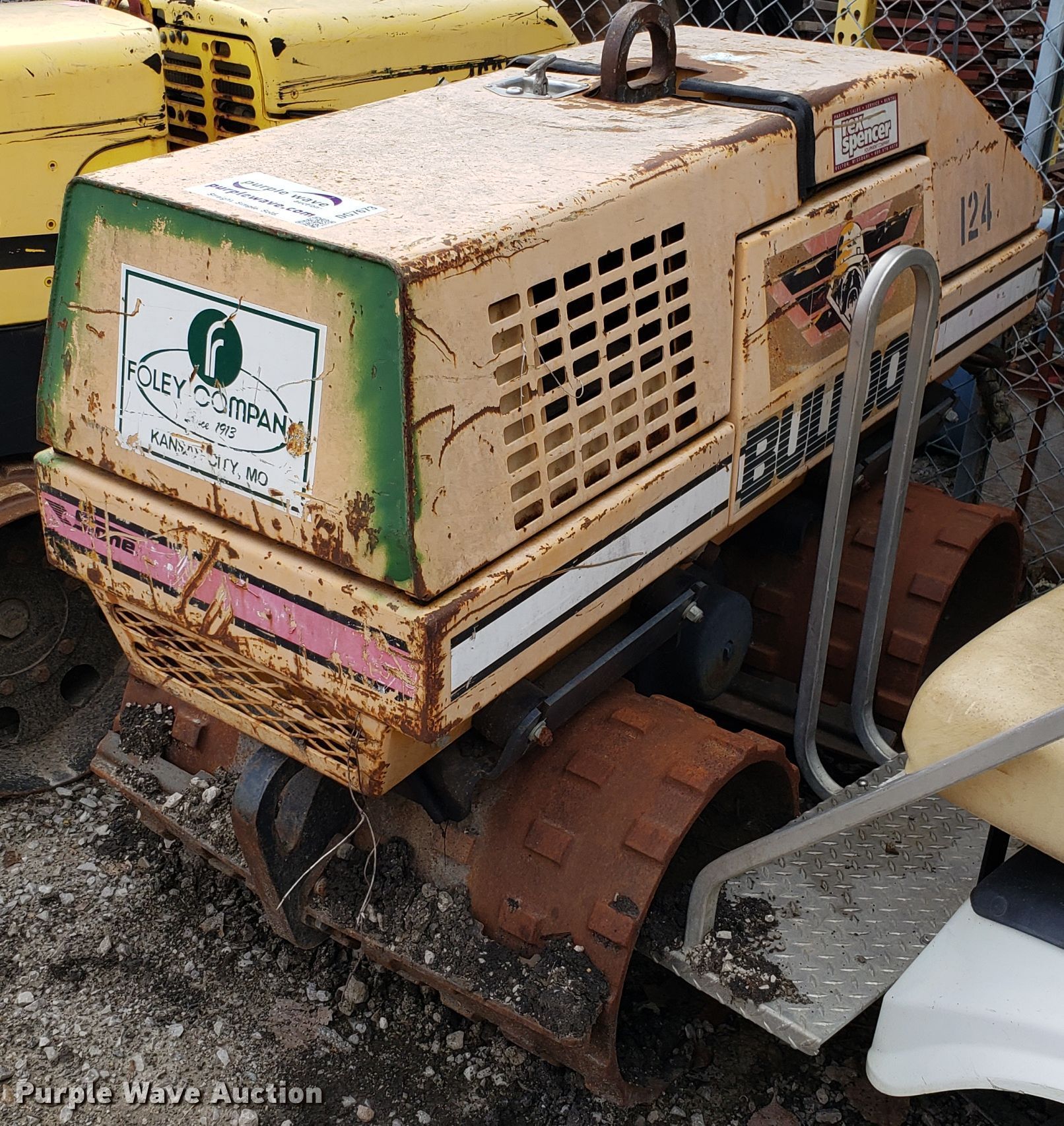 Bulldog trench compactor in Kansas City, MO | Item DG7673 sold | Purple ...