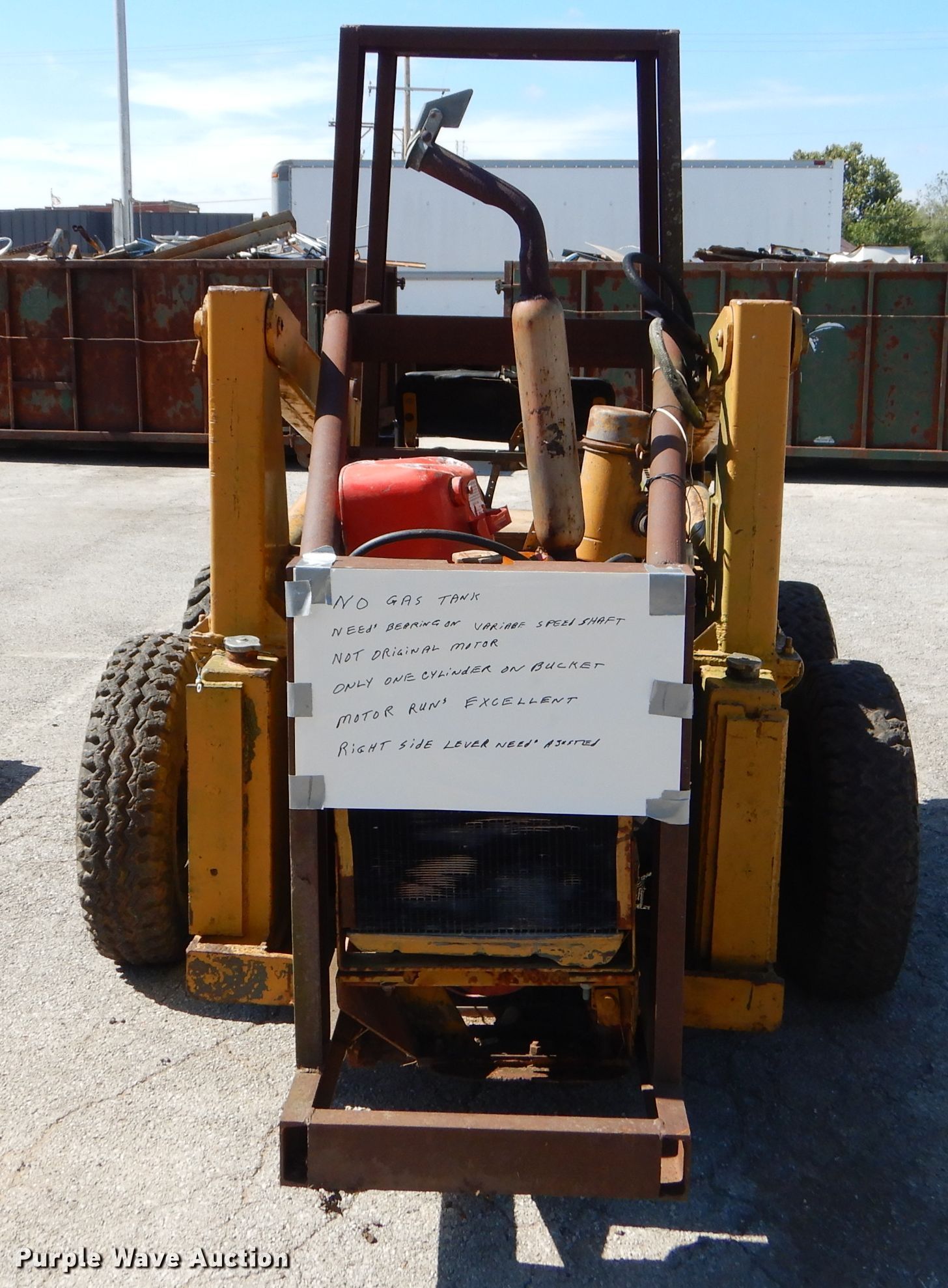 Case 1530 skid steer in Caney, KS | Item EY9264 sold | Purple Wave