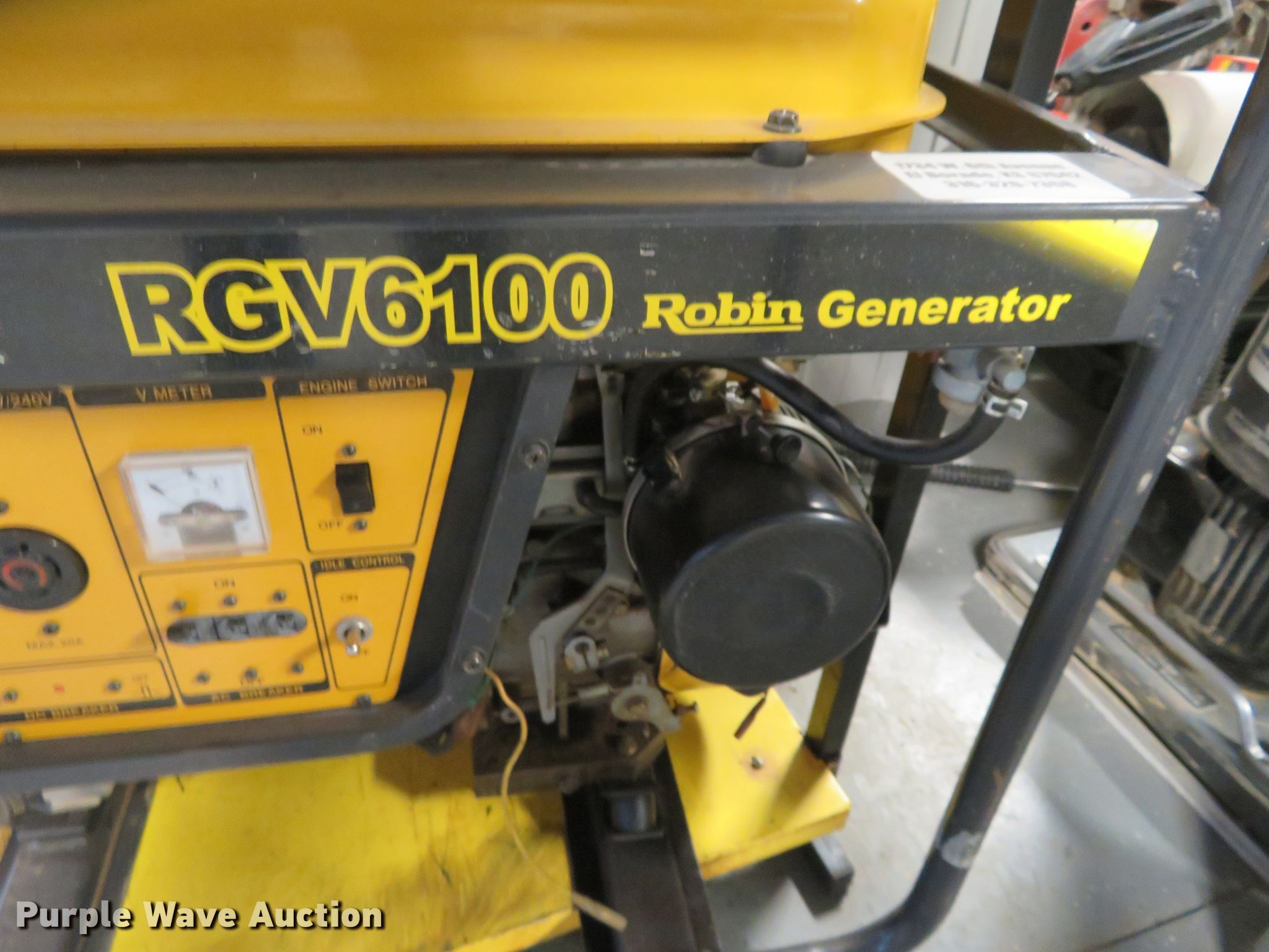 Robin RGV6100 generator in El Dorado, KS | Item EQ9332 sold | Purple Wave
