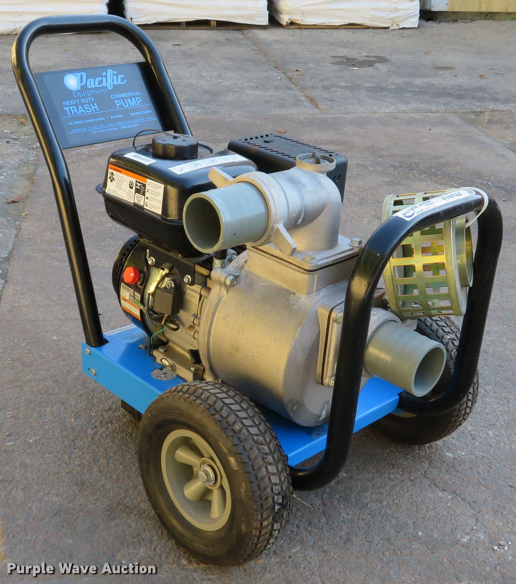 Pacific Equipment trash pump in St. Ann, MO | Item EV9744 sold | Purple ...