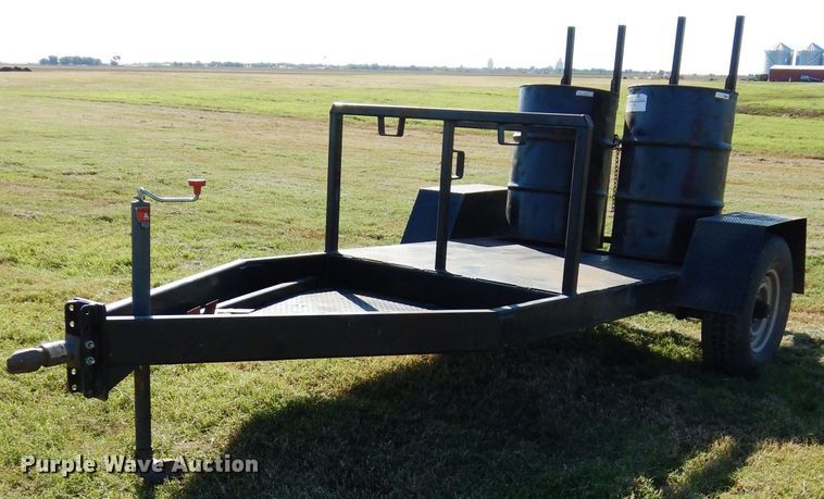 Shop built oil barrel trailer in Cherokee, OK | Item FK9859 sold ...