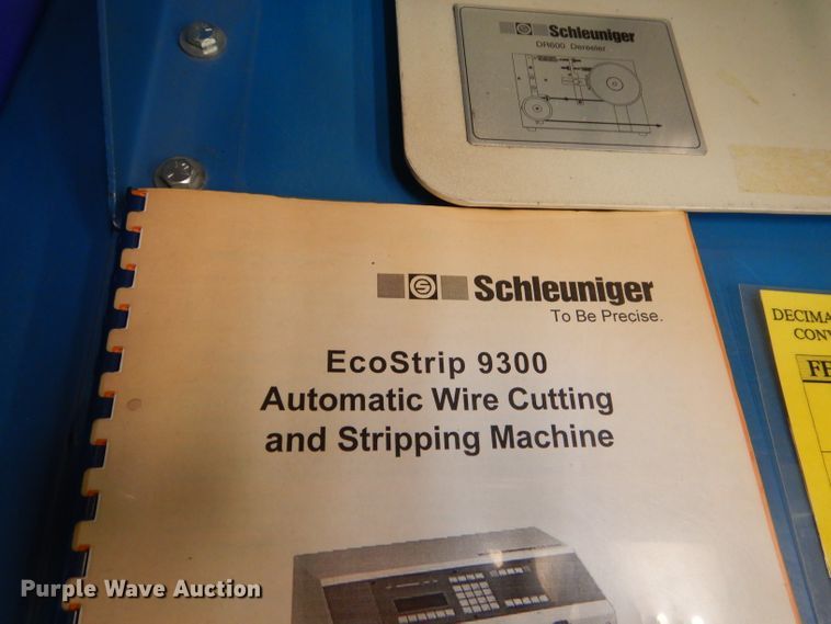 Schleuniger ECOStrip 9300 cutter/stripper in Chanute, KS | Item FA9957 ...