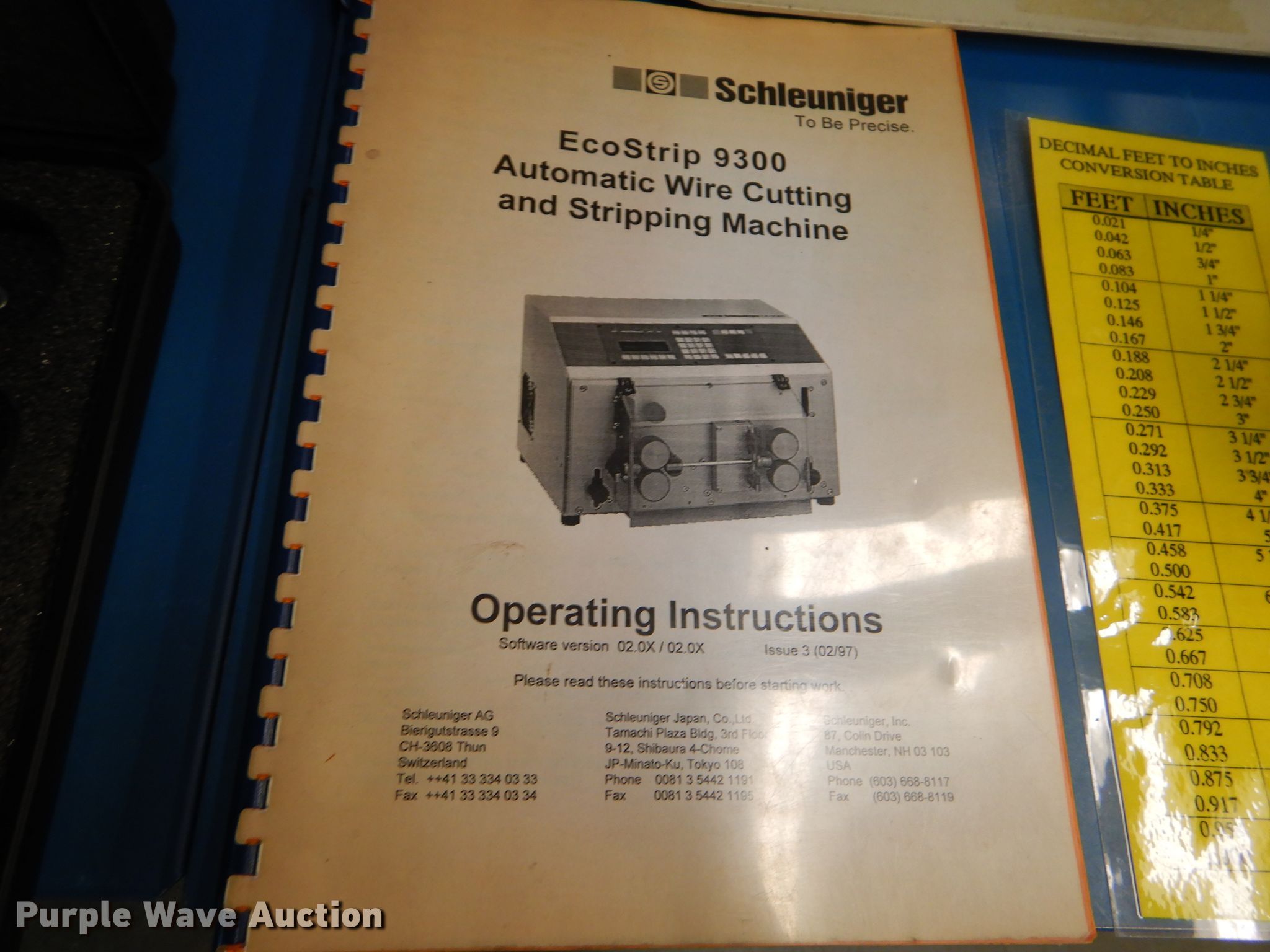 Schleuniger ECOStrip 9300 cutter/stripper in Chanute, KS | Item FA9957 ...