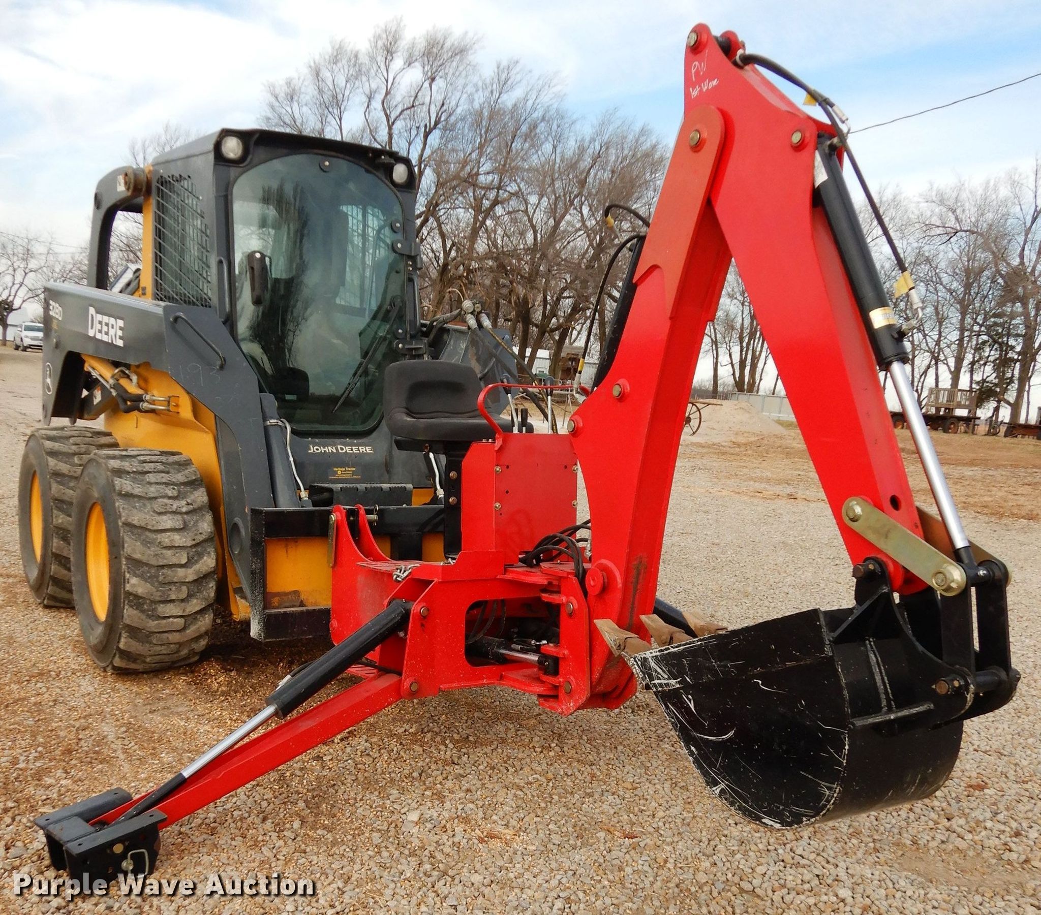 Skid steer backhoe attachment in Scranton, KS | Item FD9569 sold ...