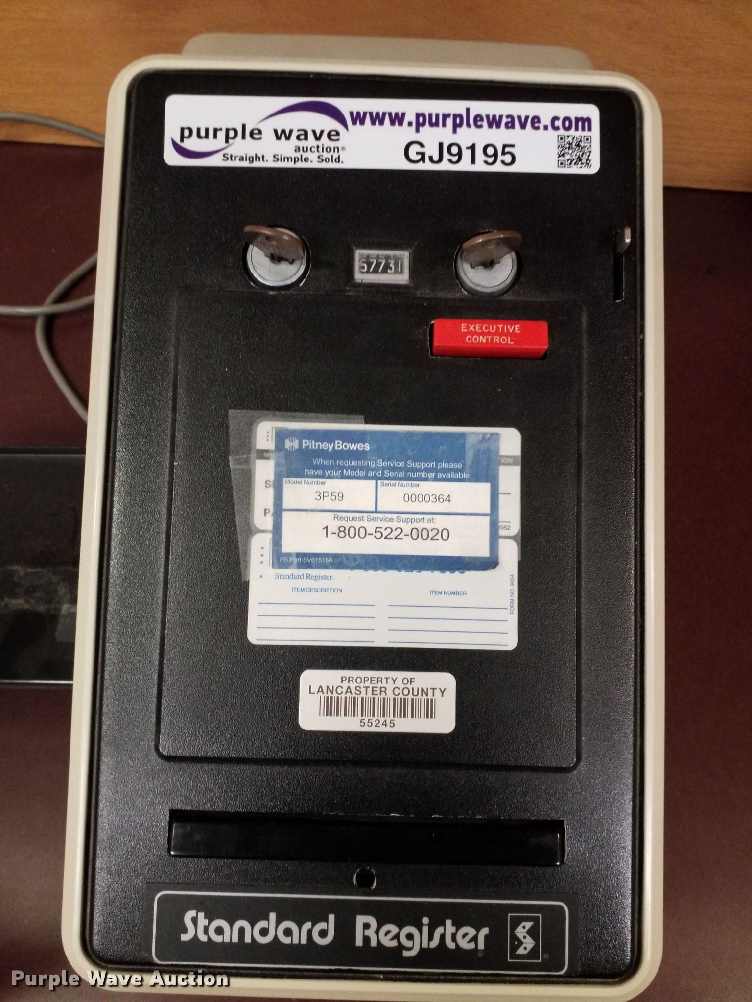 Standard register signature machine in Lincoln, NE | Item GJ9195 sold ...