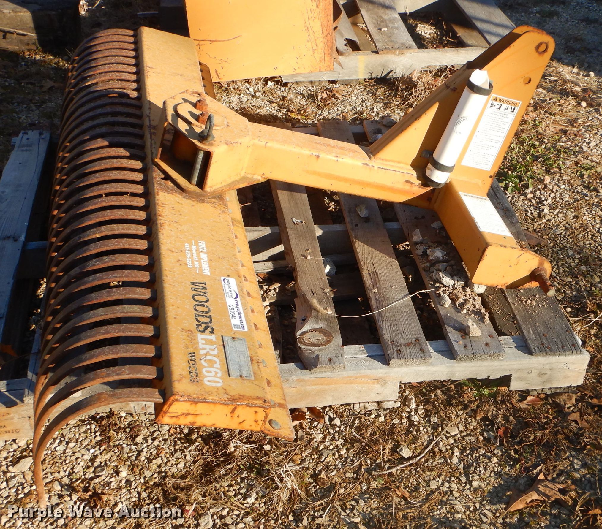 Woods LRC60 landscape rake in Cassville, MO | Item GB9545 sold | Purple ...