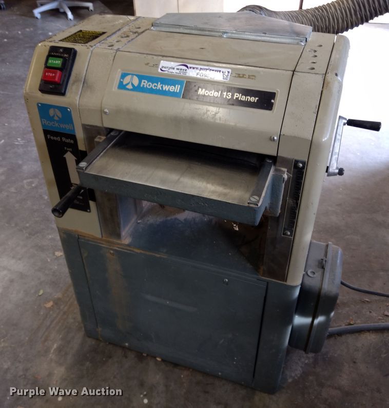 Rockwell 13 planer in Hays, KS | Item FG9890 sold | Purple Wave