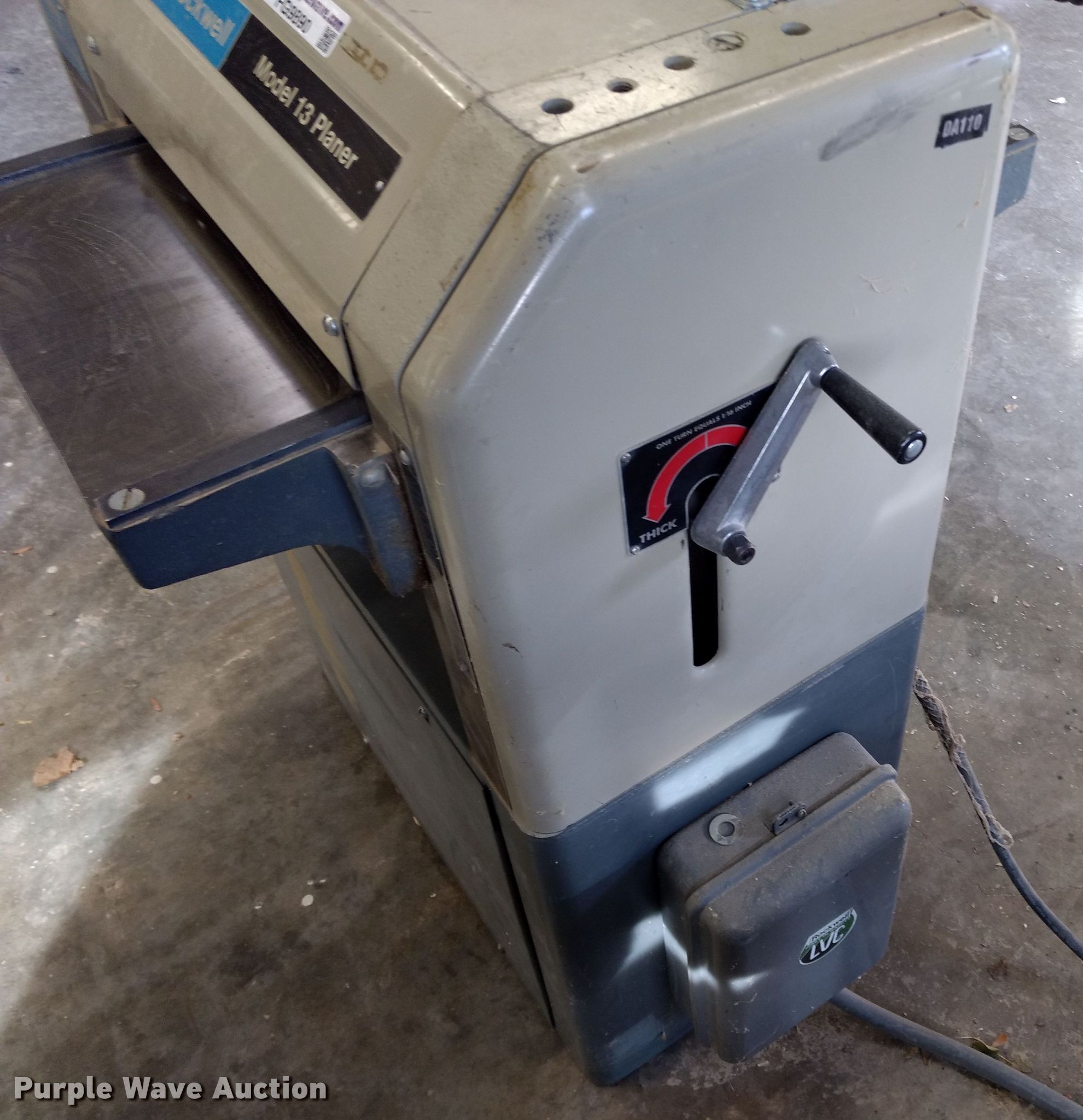 Rockwell 13 planer in Hays, KS | Item FG9890 sold | Purple Wave