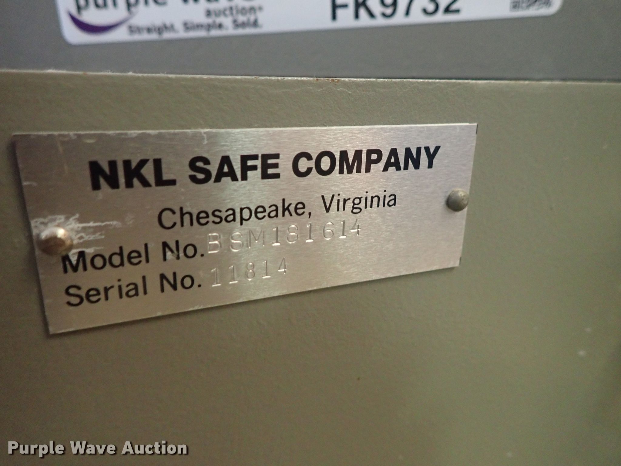 NKL BSM181614 safe in Larned, KS | Item FK9732 sold | Purple Wave