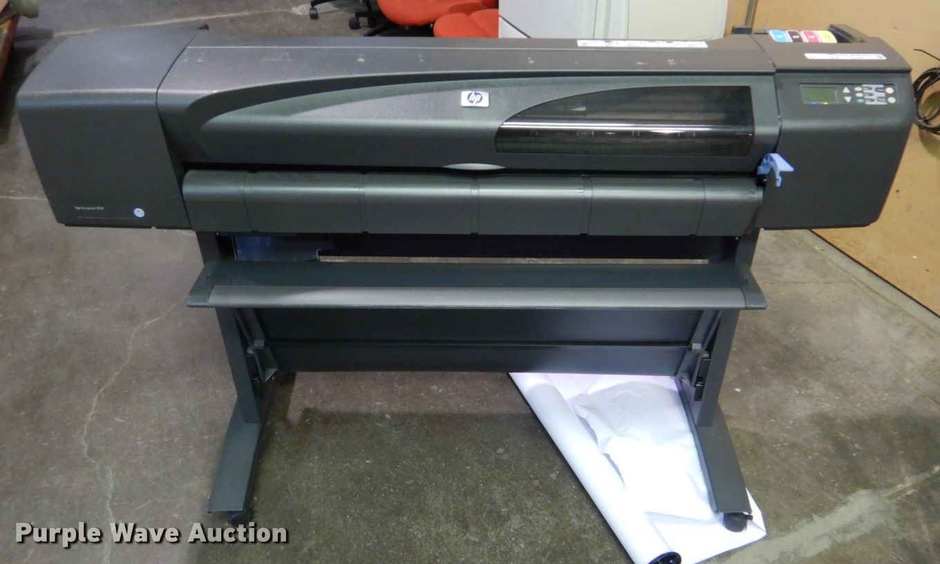 HP DesignJet 800 color plotter in Tulsa, OK | Item GD9019 sold | Purple ...