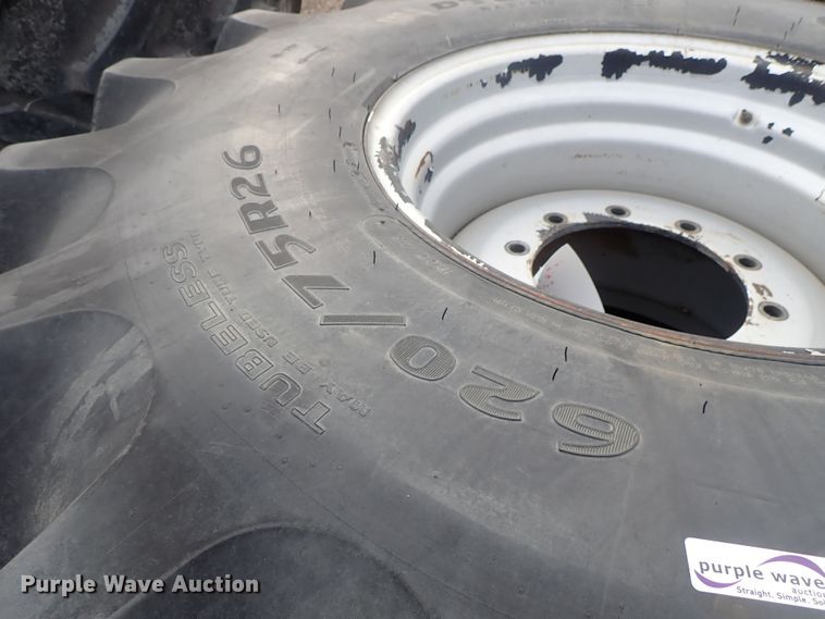 (2) Goodyear 620/75R26 tires and wheels in Hesston, KS | Item GN9478 ...