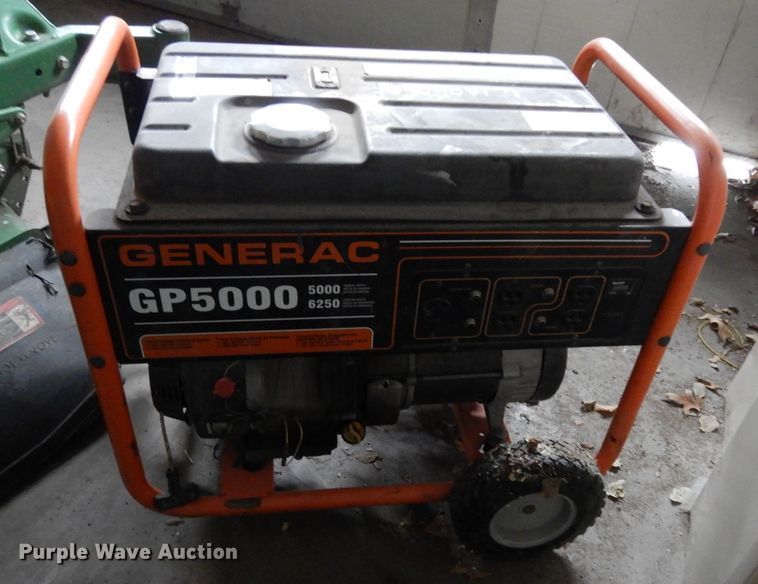2011 Generac GP5000 generator in Topeka, KS | Item FY9347 sold | Purple ...