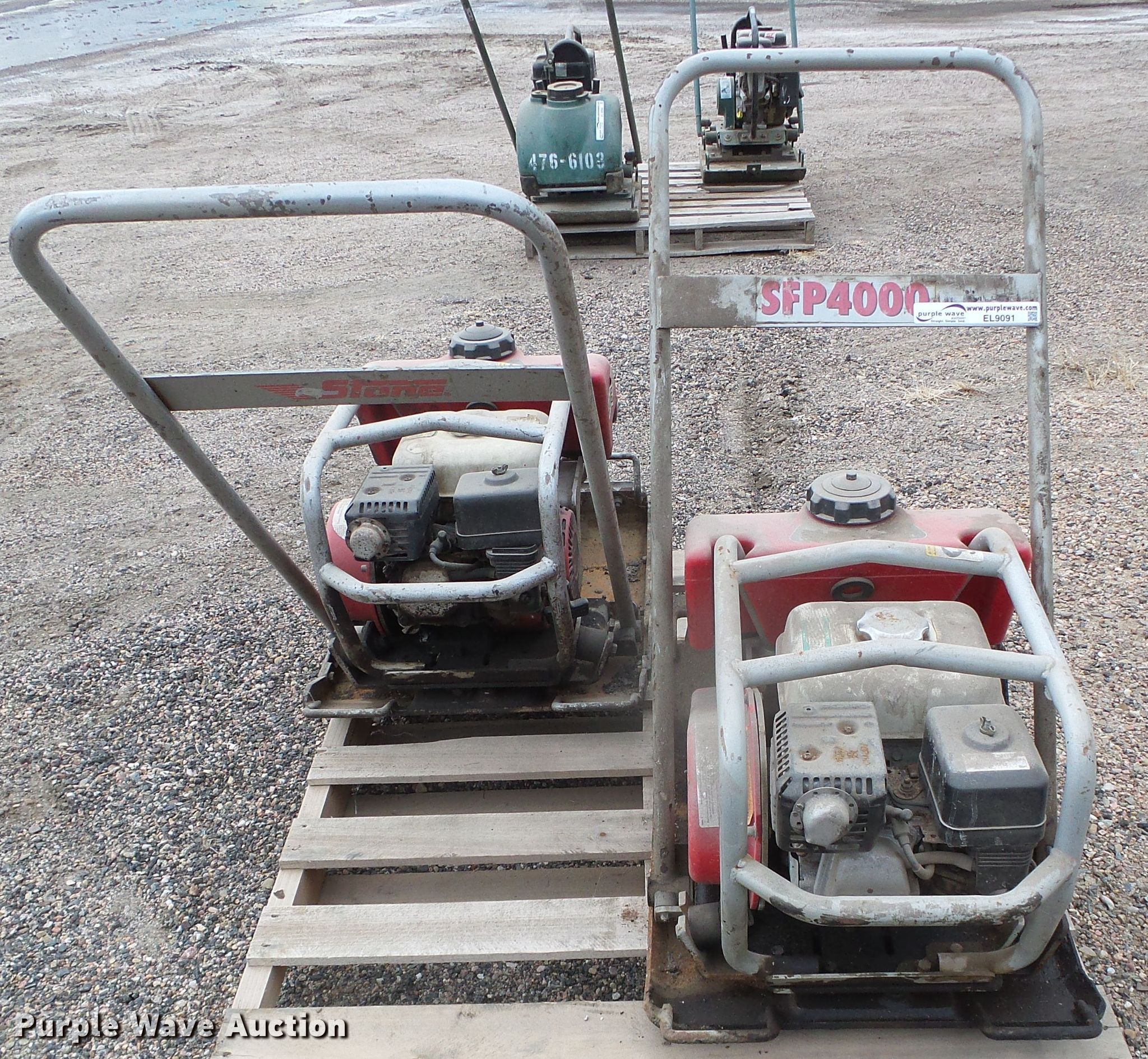 (2) Stone vibratory plate compactors in Garden City, KS | Item EL9091 ...