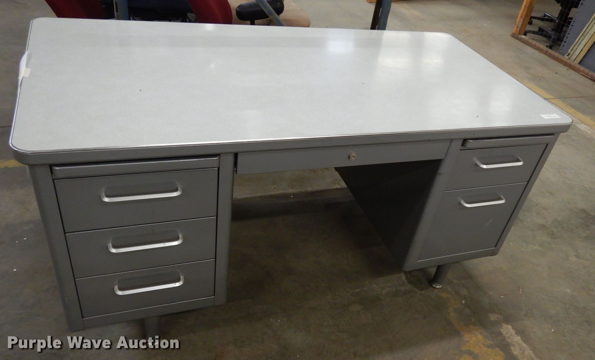 Herman Miller metal desk in Topeka, KS | Item FY9392 sold | Purple Wave