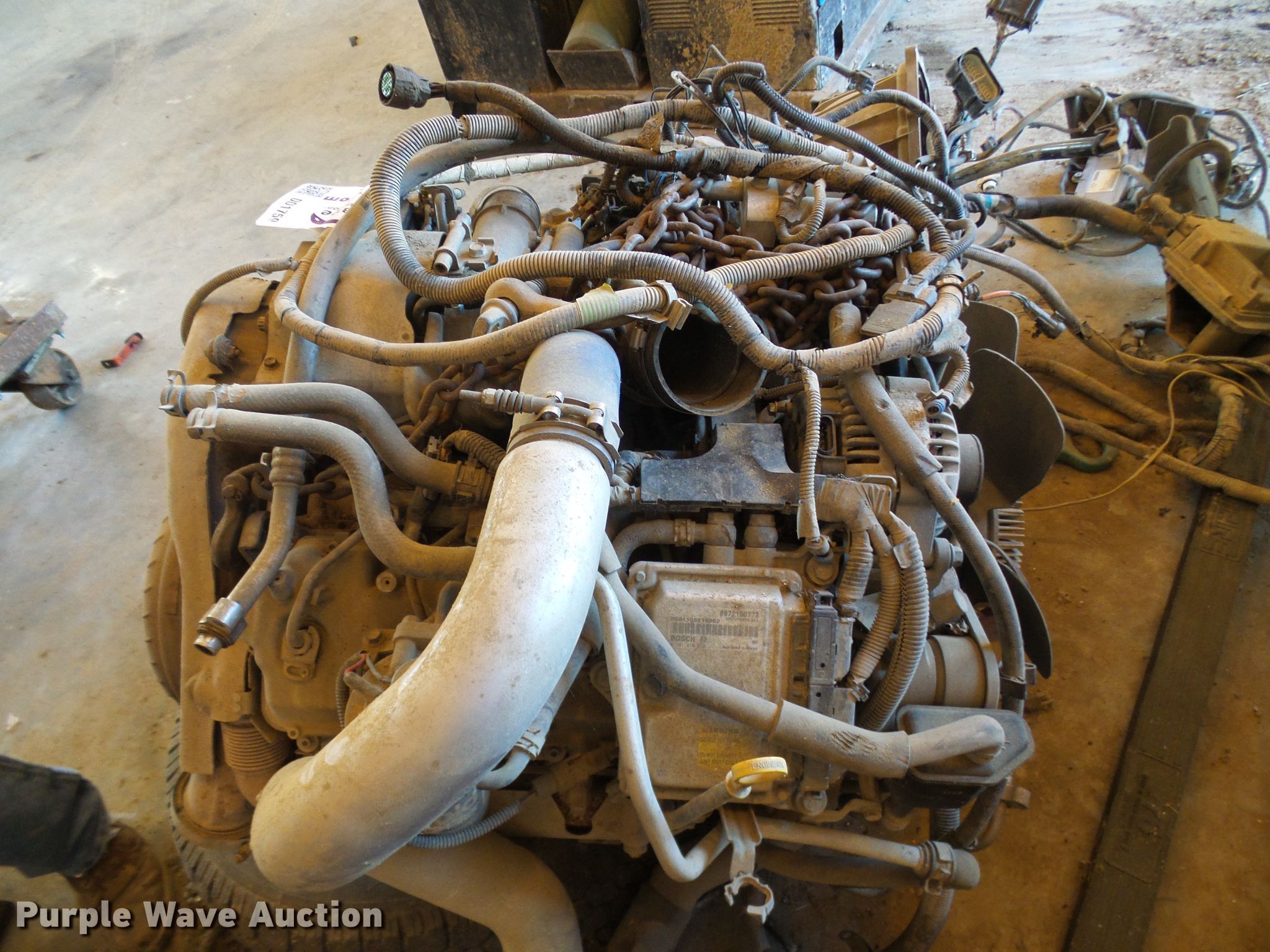 2001 Isuzu Duramax 6.6L V8 diesel engine and transmission in Tebbetts ...