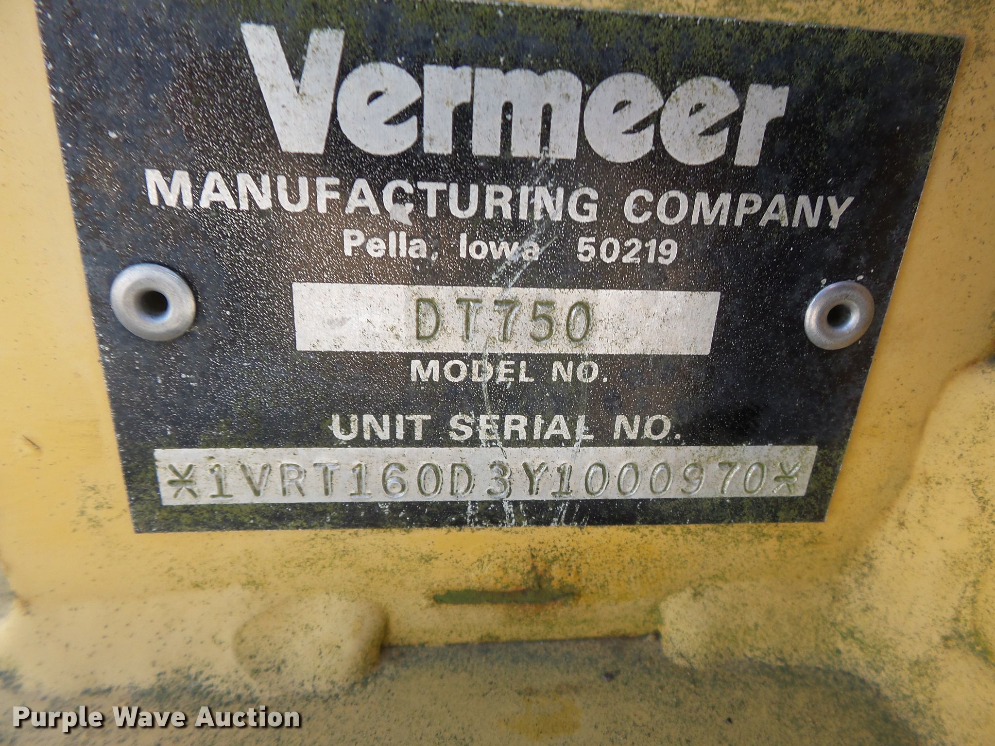 Vermeer DT750 power unit in Jackson, MO | Item DH7880 sold | Purple Wave