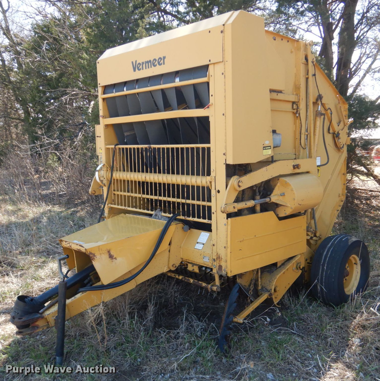 1987 Vermeer 605J Auto Weave round baler in Hoisington, KS | Item ...