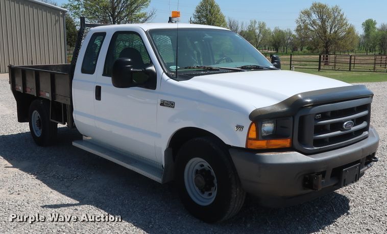 2001 Ford F250 Super Duty XL SuperCab flatbed pickup truck in Yukon, OK ...