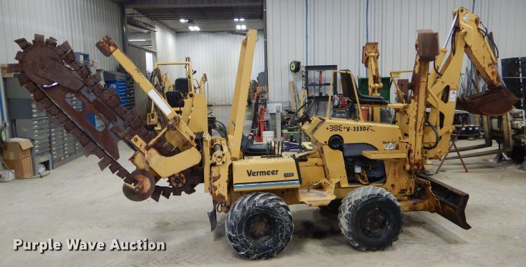1998 Vermeer V3550A trencher in Clinton, IL | Item DH6432 sold | Purple ...
