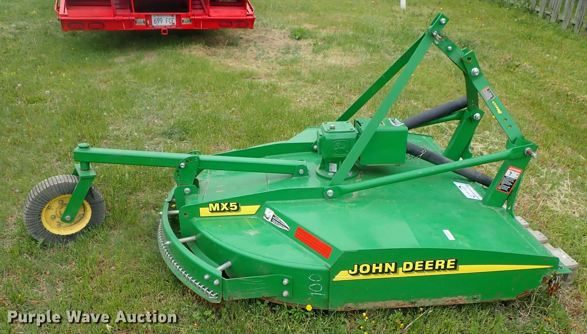 John Deere MX5 rotary mower in Lewis, KS | Item DG3157 sold | Purple Wave