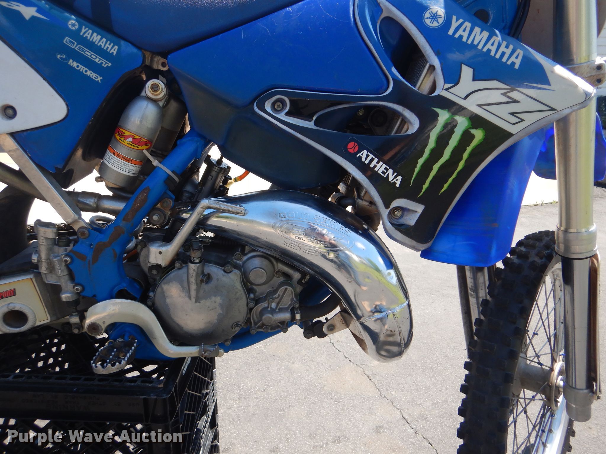 2003 Yamaha YZ125 dirt bike in Bristow, OK | Item GY9848 sold | Purple Wave