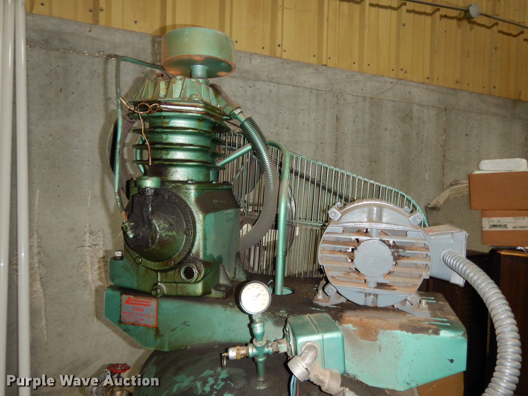 1985 Speedaire air compressor in Horton, KS | Item HT9091 sold | Purple ...