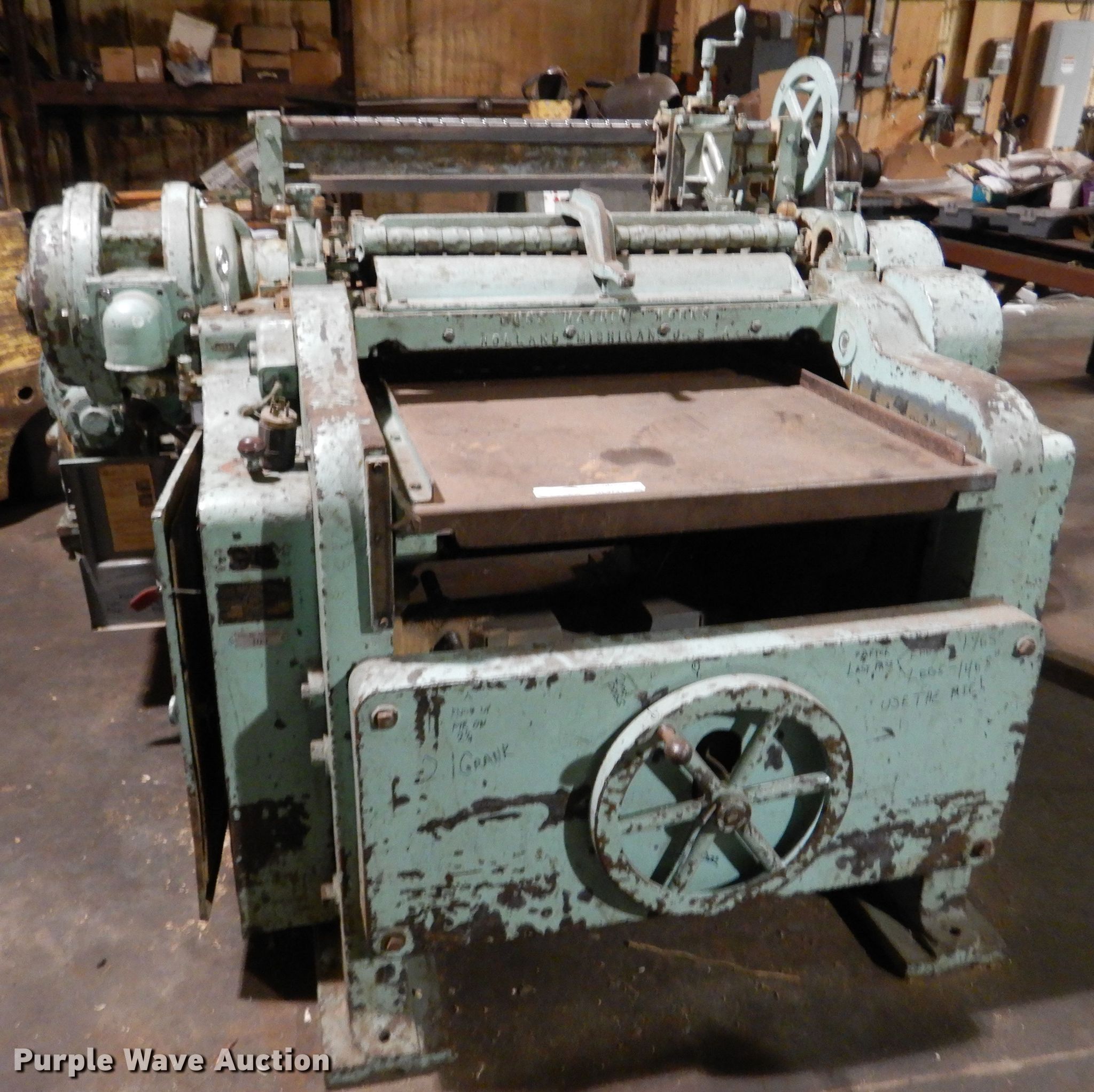 Buss Machine Works planer in Richmond, MO | Item GL9731 sold | Purple Wave
