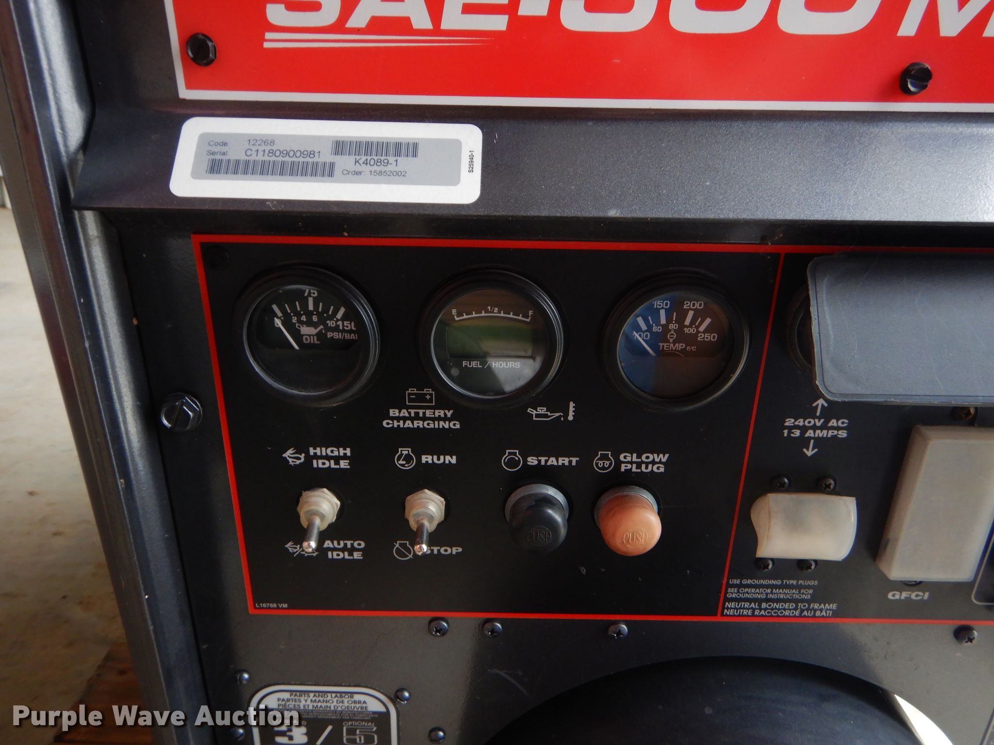 Lincoln SAE 300-MP welder in Welch, OK | Item GP9201 sold | Purple Wave