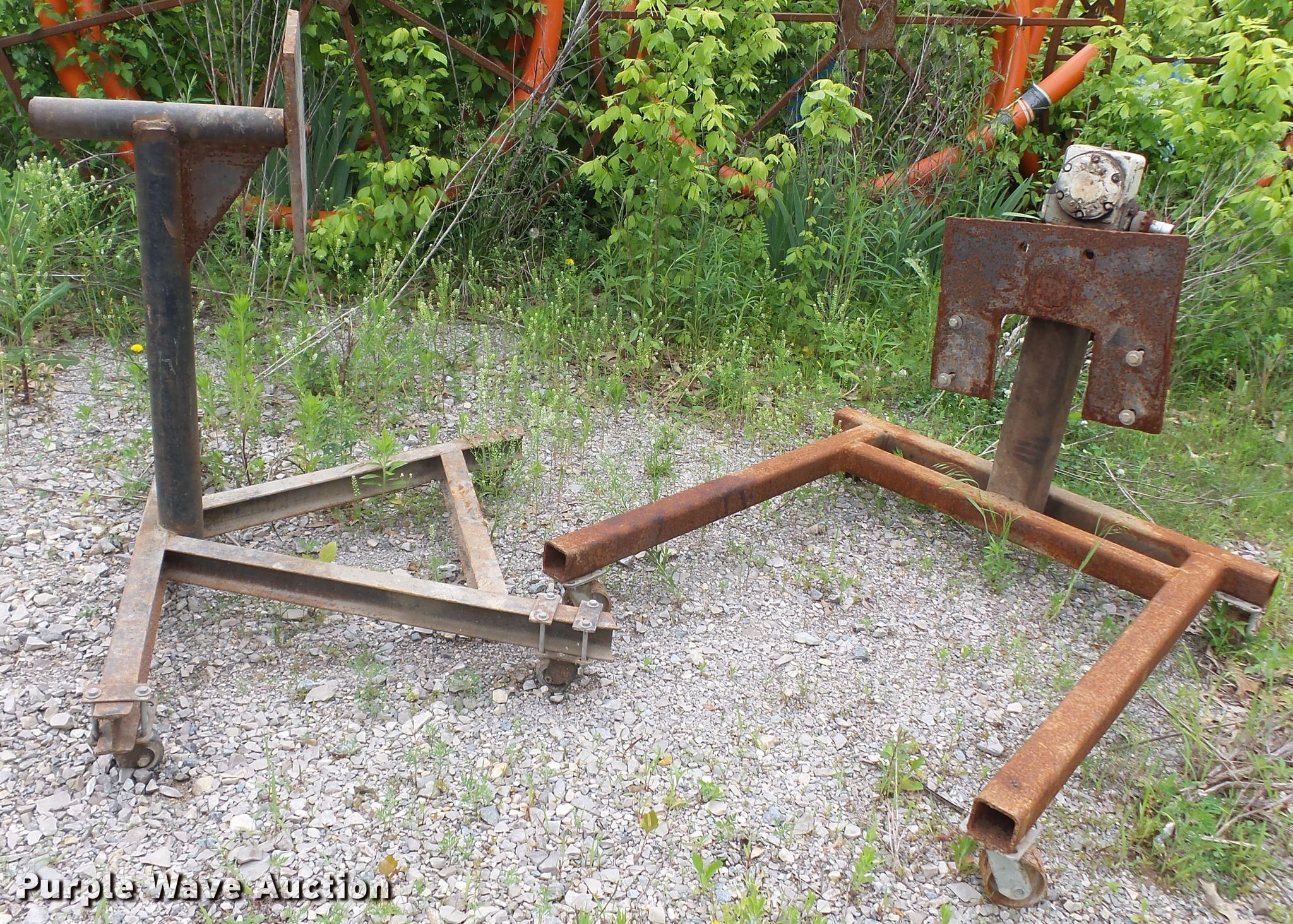 (2) shop built engine stands in Jackson, MO | Item DH3756 sold | Purple ...