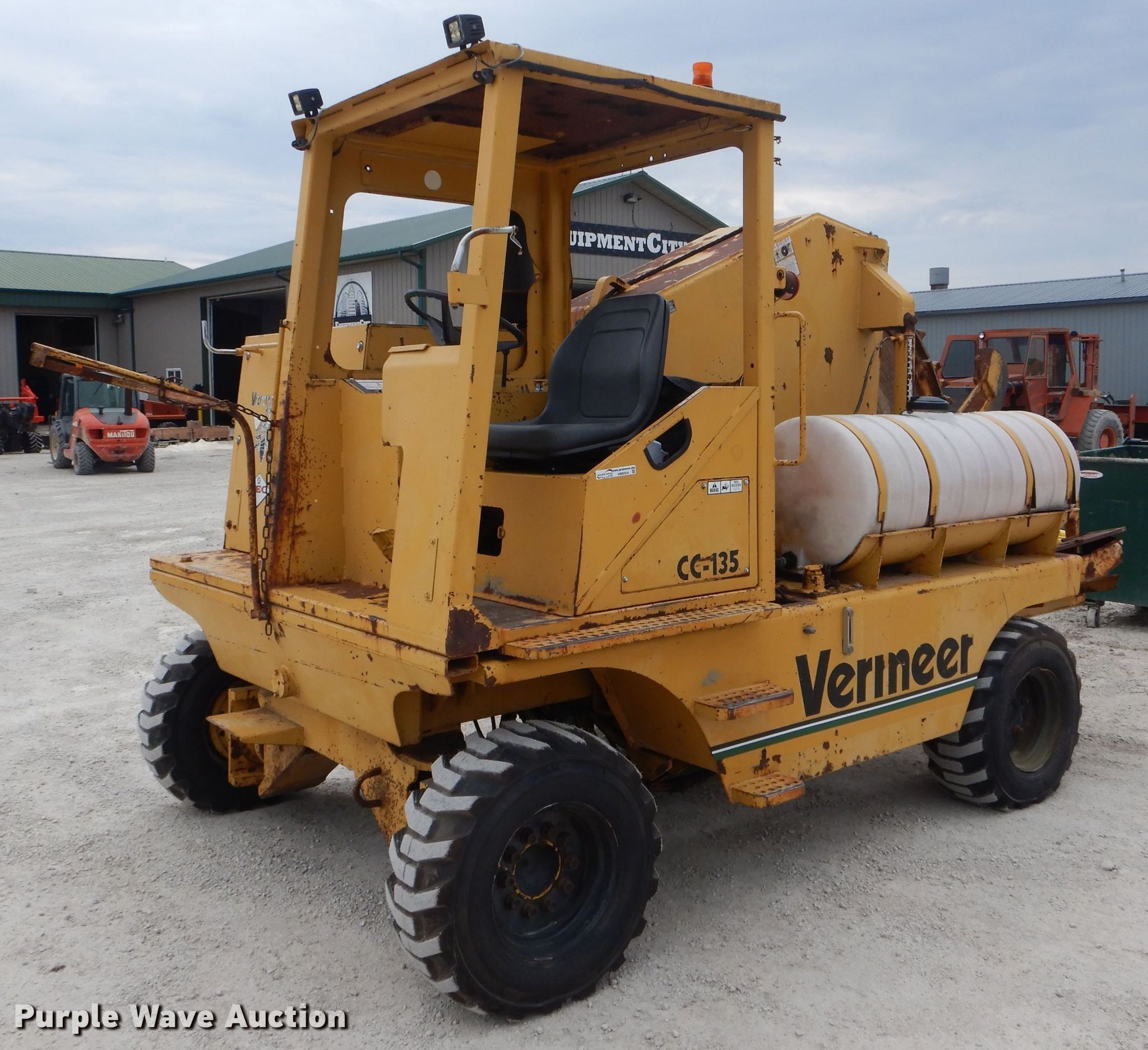 1994 Vermeer CC-135 rock saw in Clinton, IL | Item HM9504 sold | Purple ...