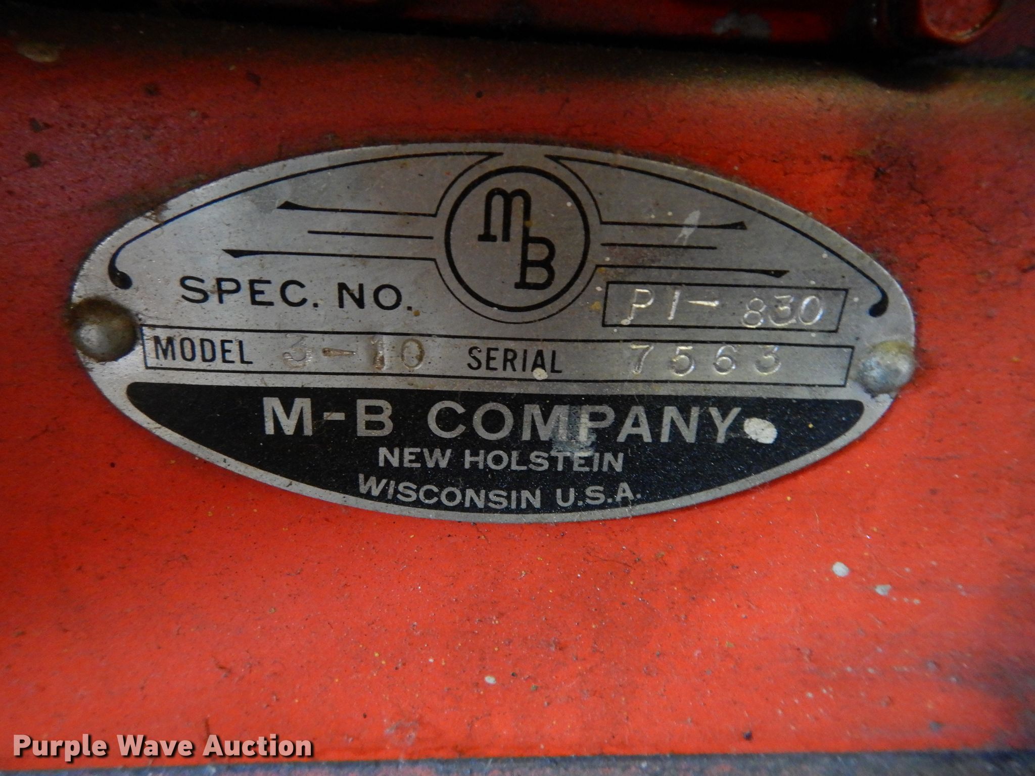 MB paint striper in Topeka, KS | Item GH9860 sold | Purple Wave