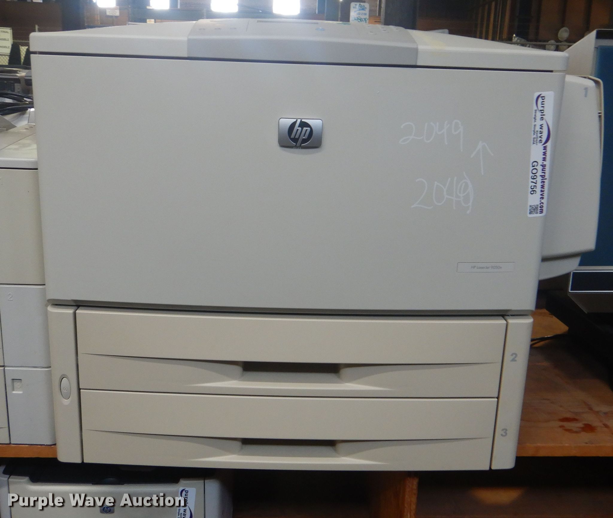 HP LaserJet 9050n printer in Tulsa, OK | Item GO9756 sold | Purple Wave