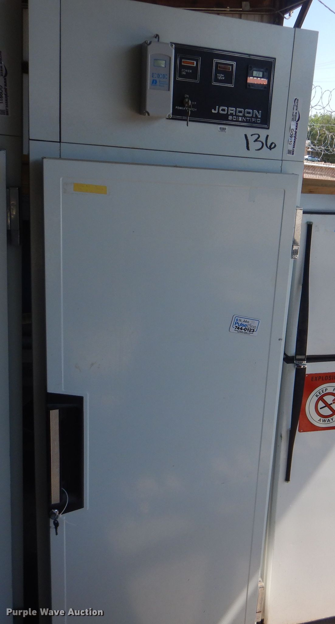 Jordon scientific refrigerator in Tulsa, OK | Item GO9910 sold | Purple ...