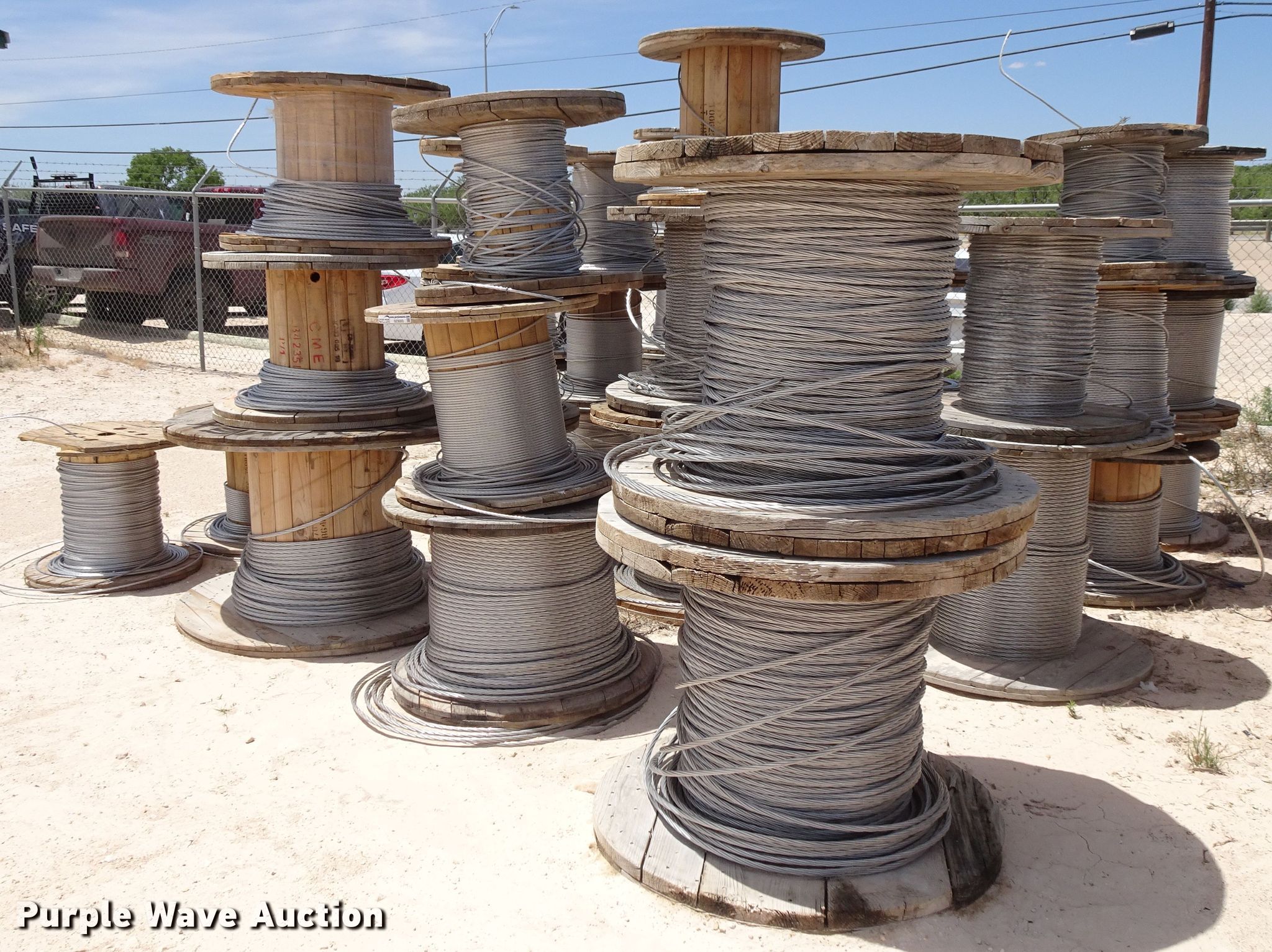 Approximately 29 spools of cable in Big Spring, TX | Item GC9203 sold ...