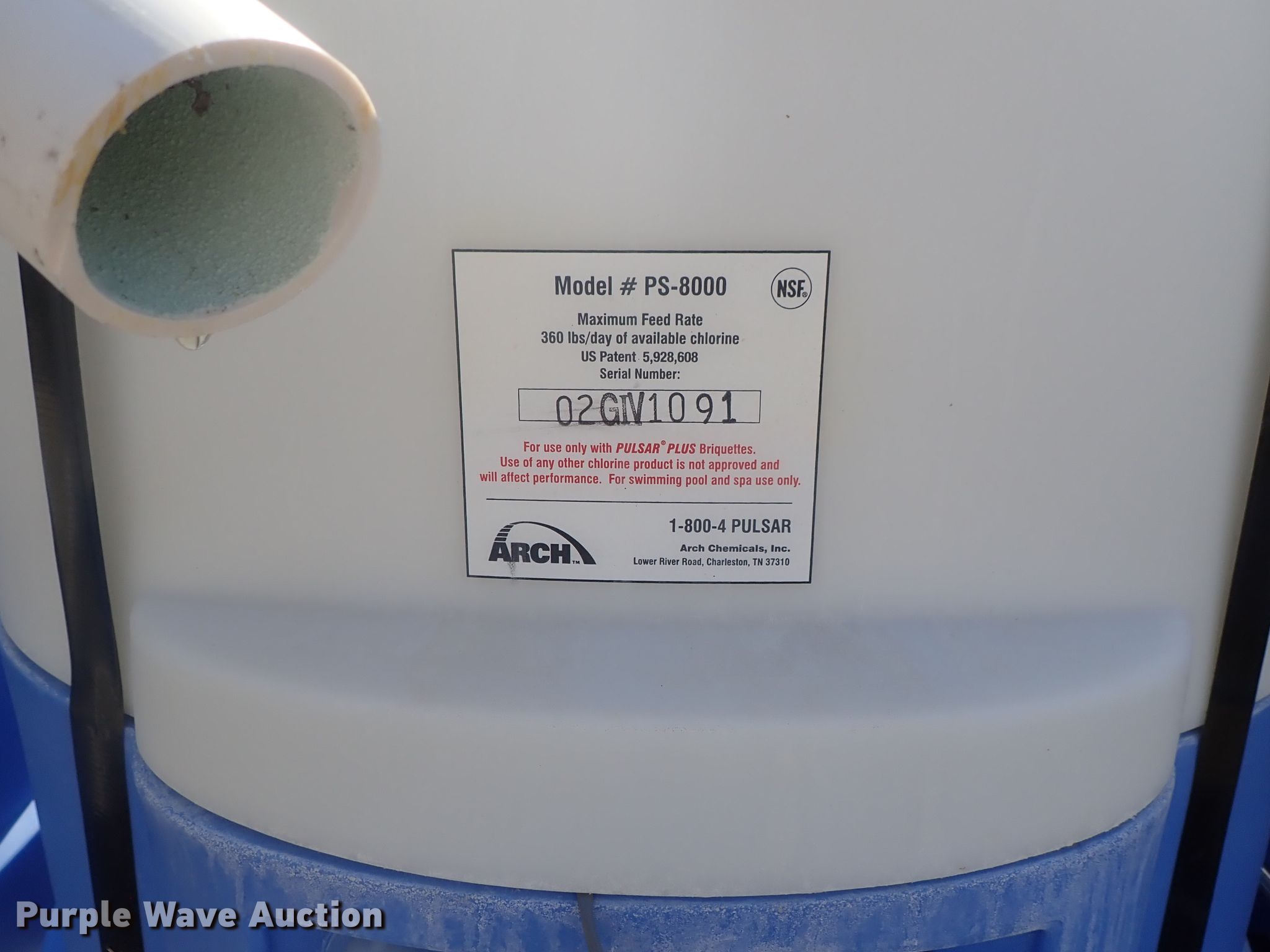 (4) Pulsar 4 PS-800 chlorination systems in Mcpherson, KS | Item GS9221 ...