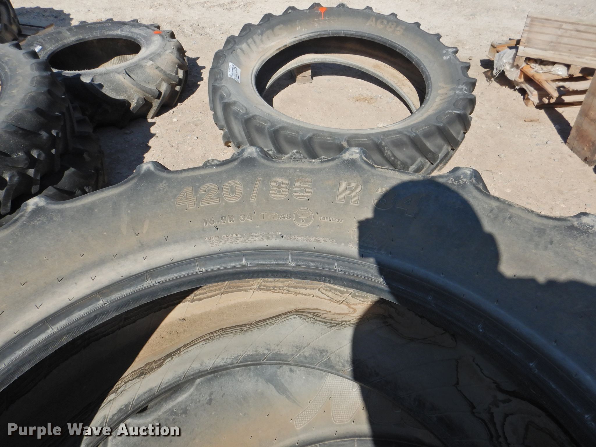 (3) Mitas AC85 420/85R34 tires in Amarillo , TX | Item DI0177 sold ...