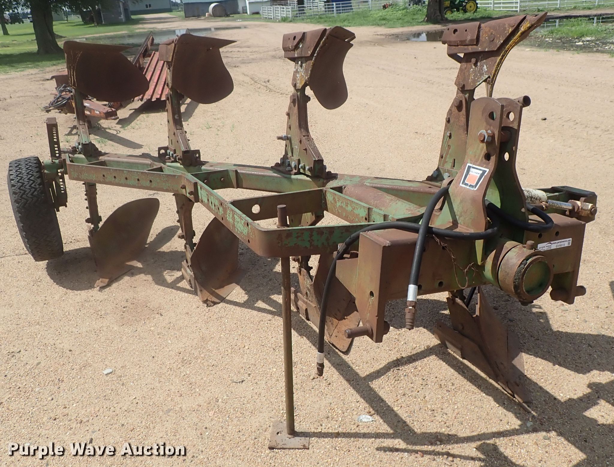 Oliver 6342 four bottom rollover plow in Kinsley, KS | Item GV9515 sold ...