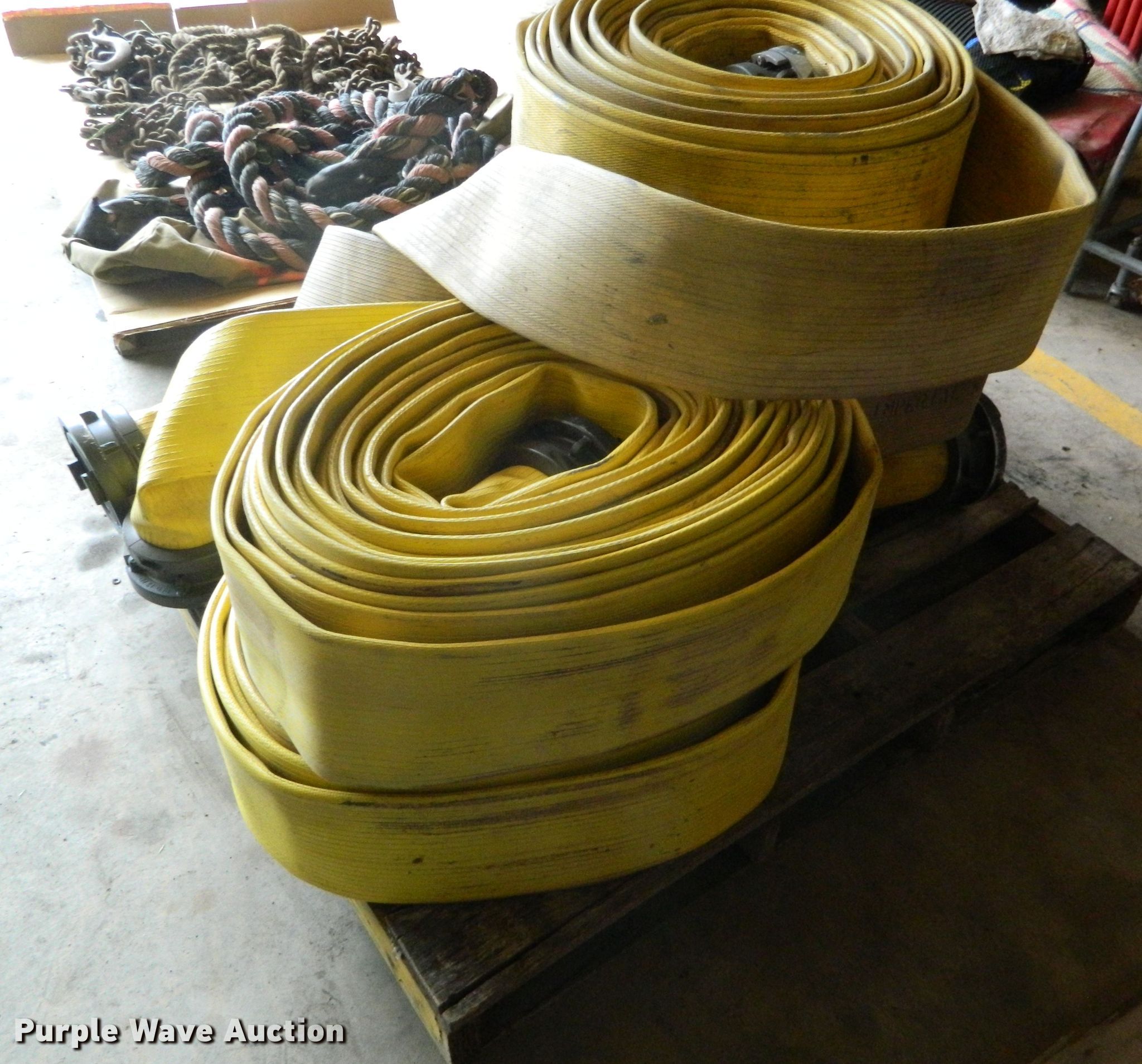 (5) LDH fire hoses in Bennington, KS | Item EH9473 sold | Purple Wave