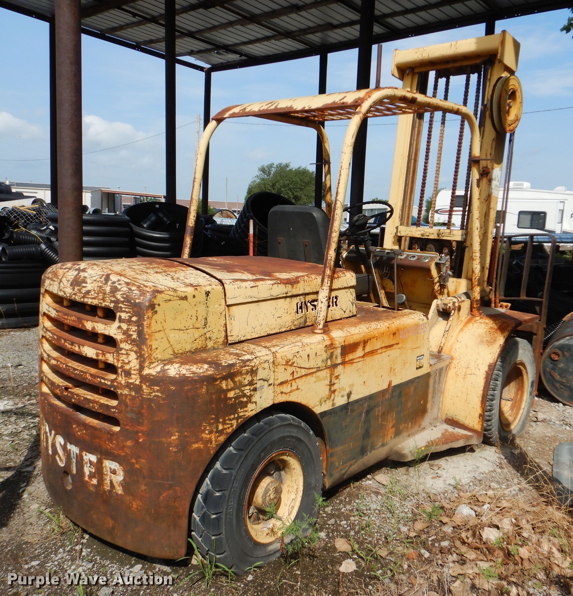Hyster H80C forklift in Jenks, OK | Item HJ9823 sold | Purple Wave