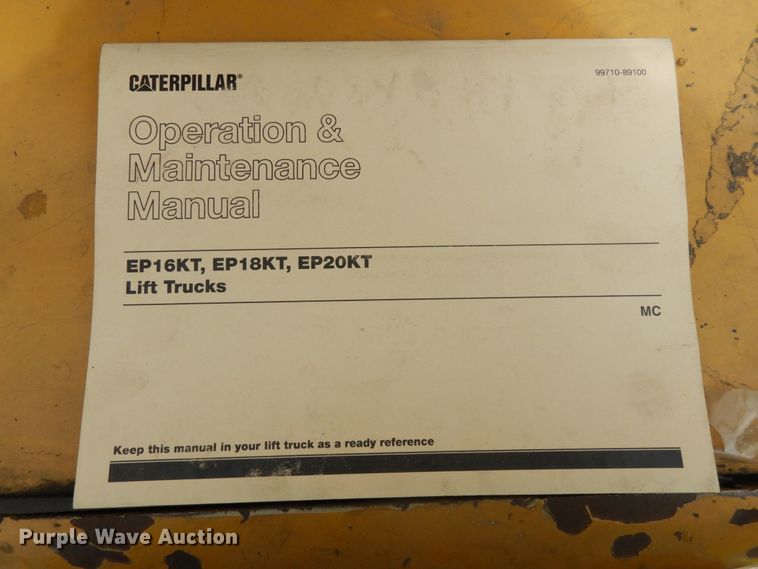 Caterpillar EP18KT forklift in Lincoln, NE | Item DH6538 sold | Purple Wave
